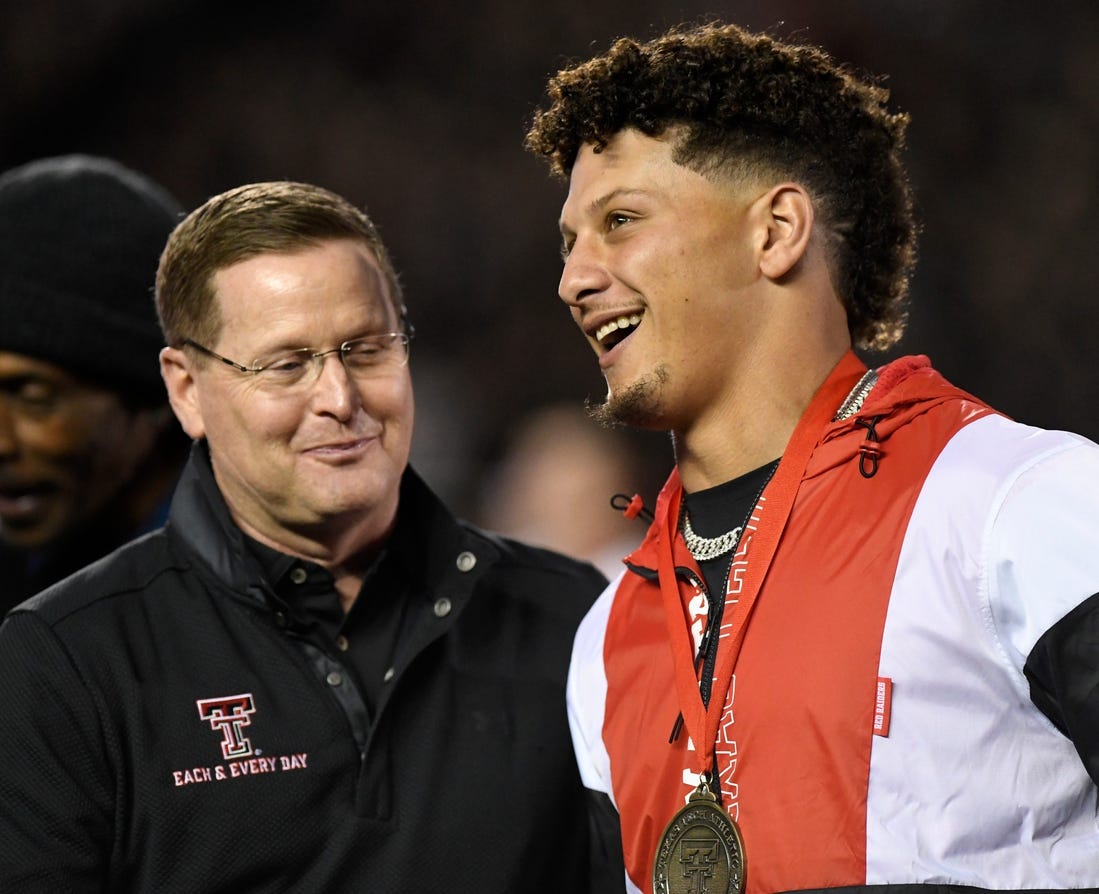 NCAAF News: Patrick Mahomes' logo to be featured on Texas Tech uniforms ...