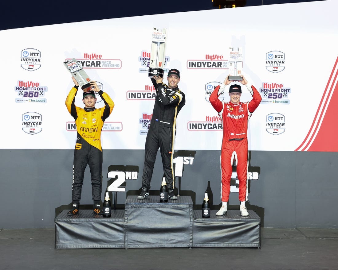 INDY News: Scott McLaughlin gets first career oval win at Iowa - CWEB